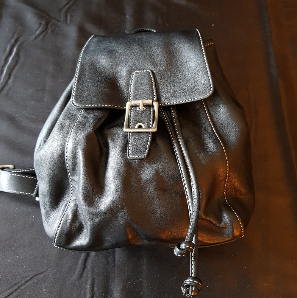 Coach Leather Drawstring Backpack - Gem